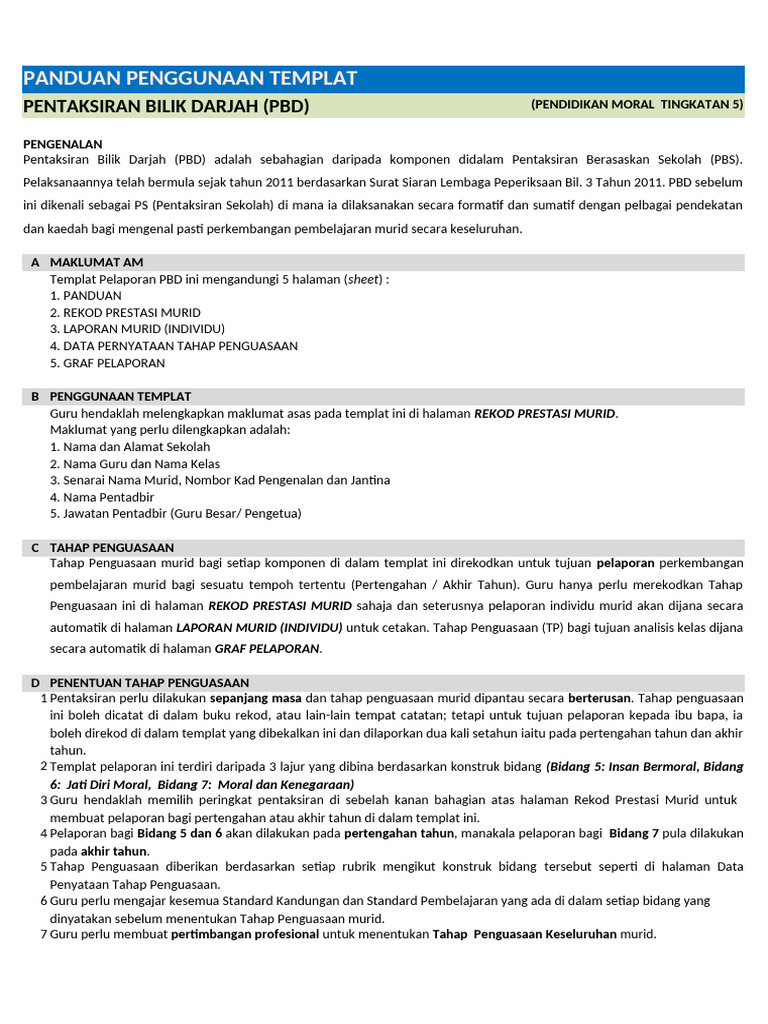 T5 KAMIL.PMORAL.TEMPLAT PBD.2024 | PDF