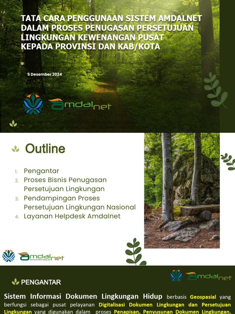 Tata Cara Penggunaan Amdalnet Dalam Proses Penugasan PL | PDF