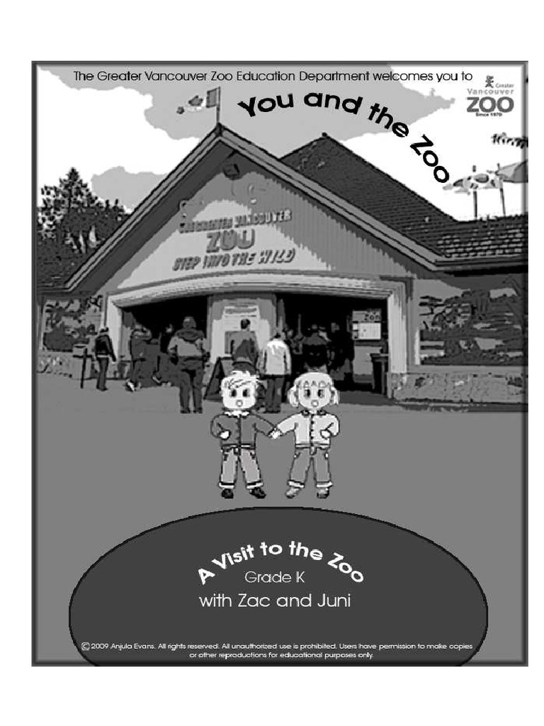 Activity Book A Visit To The Zoo | PDF