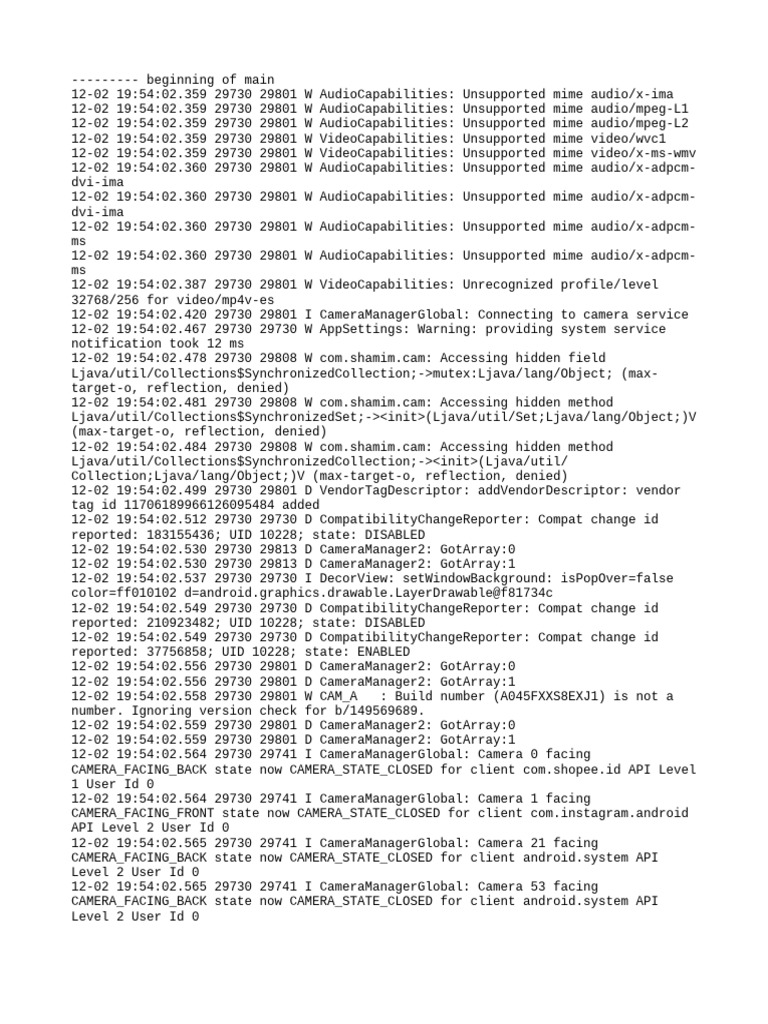 Logcat 1733144042178 | PDF | Computer Architecture | Software Development