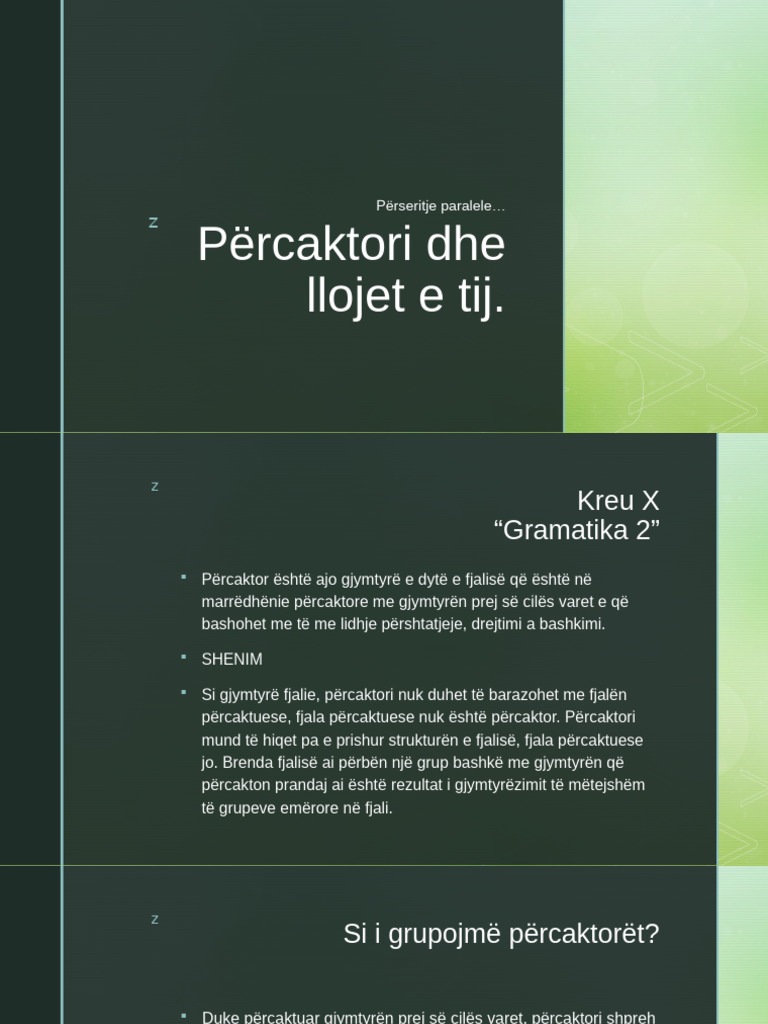 Përcaktori Dhe Llojet e Tij | PDF