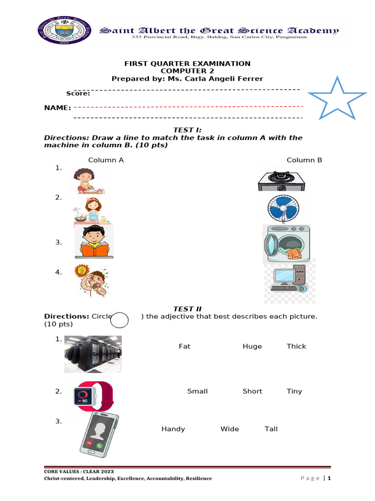 COMPUTER 2 EXAMINATION | PDF | Computing | Computer Science