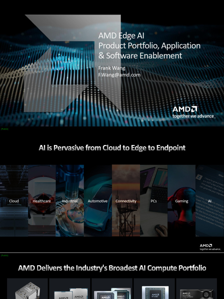 04 AMD Edge AI TechDay - Singapore - 2024 - FrankWang | PDF | Embedded System | System On A Chip