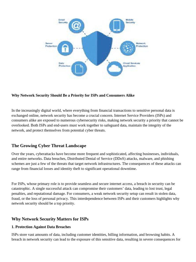 Importance of Network Security for ISPs | PDF | Security | Computer ...