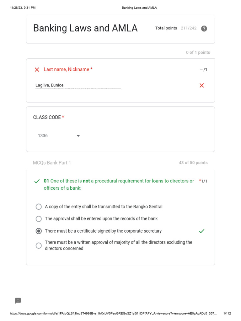 Banking Laws and AMLA | PDF | Banks | Deposit Account