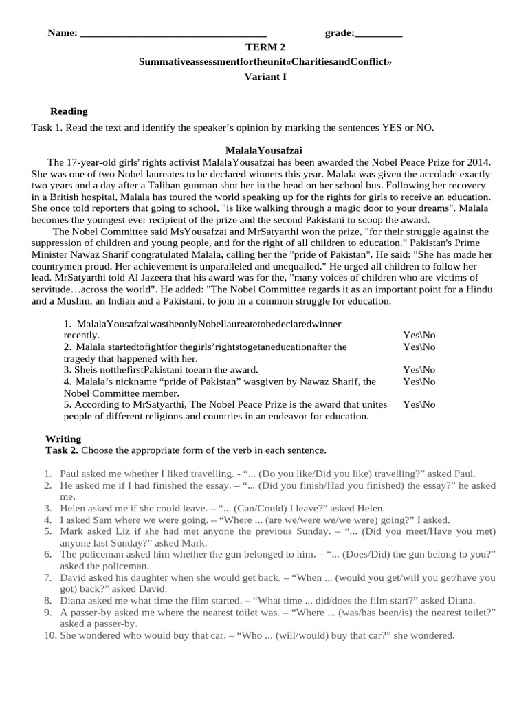9_SOR_2 term 2 MSA | PDF | Malala Yousafzai