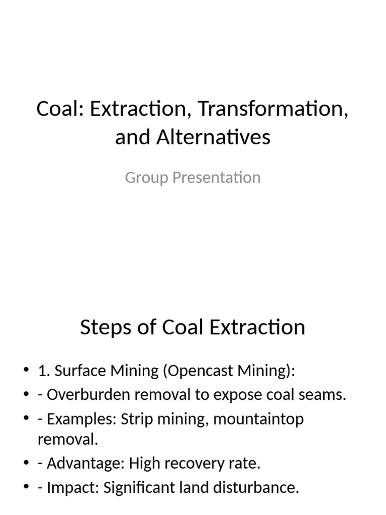 Coal Presentation | PDF