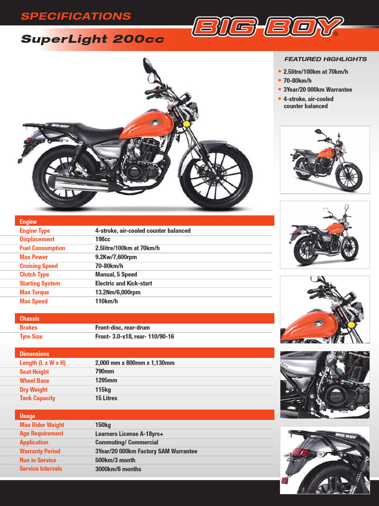 Big Boy Commuters Superlight 200cc | PDF