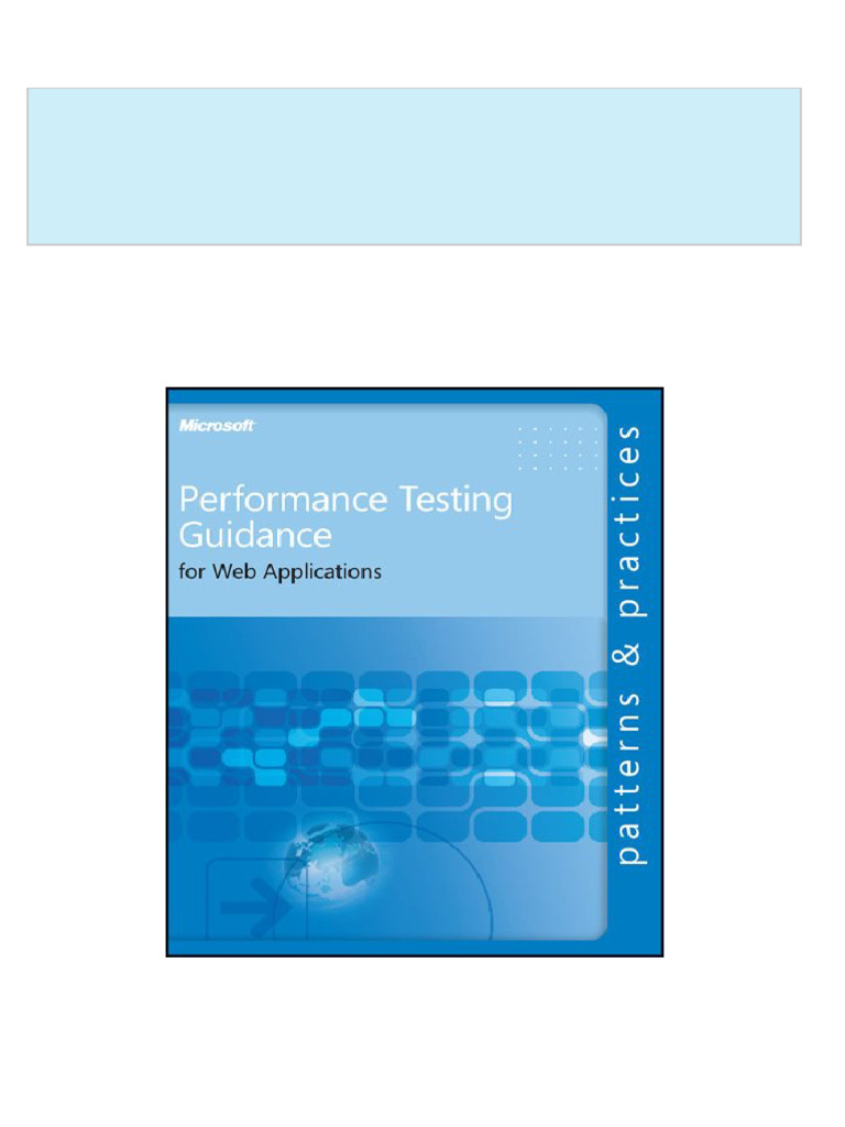 Download Complete Performance Testing Guidance for Web Applications 1st ... Download Complete Performance Testing Guidance for Web Applications 1st ...