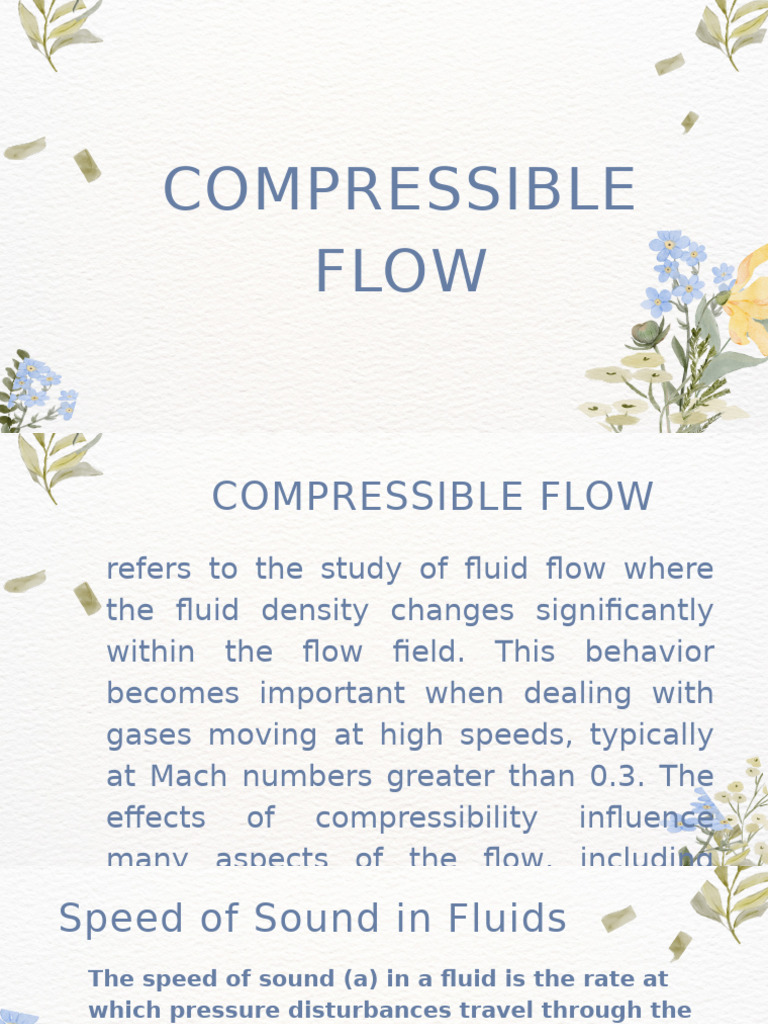 Compressible Flow | PDF | Compressible Flow | Shock Wave