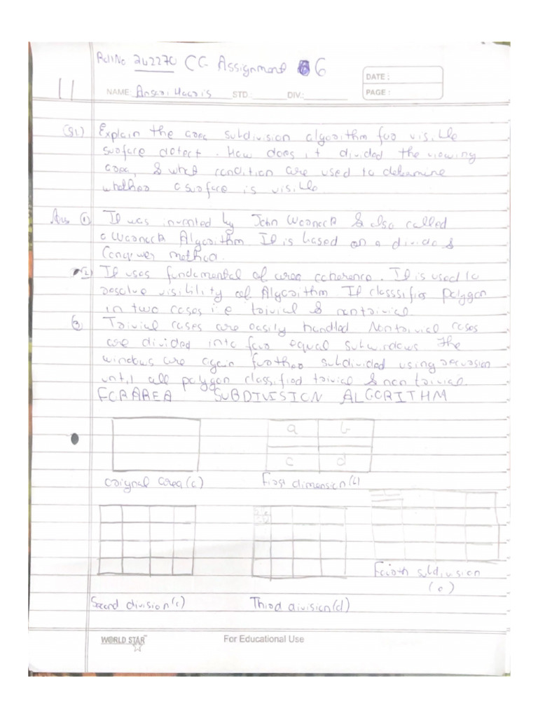 CG Assignment 6 | PDF