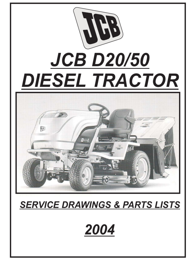 JCB D20/50 Tractor Parts Manual | PDF | Screw | Tractor