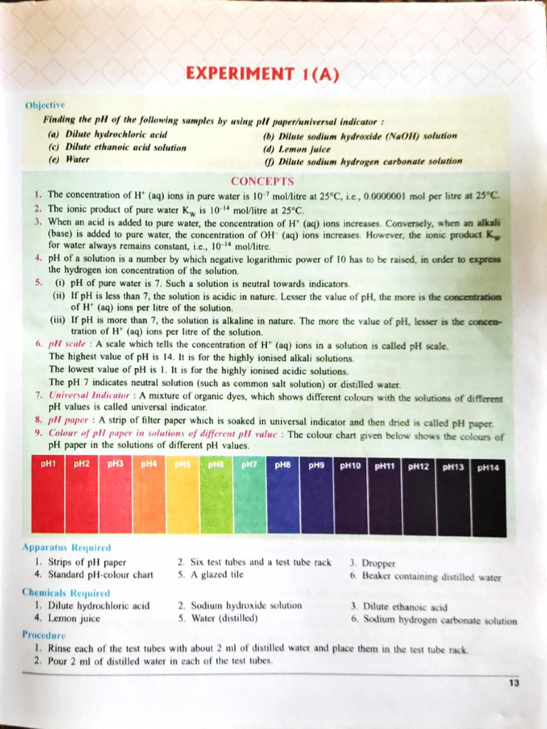 Experiment 3 - PH | PDF | Ph | Acid