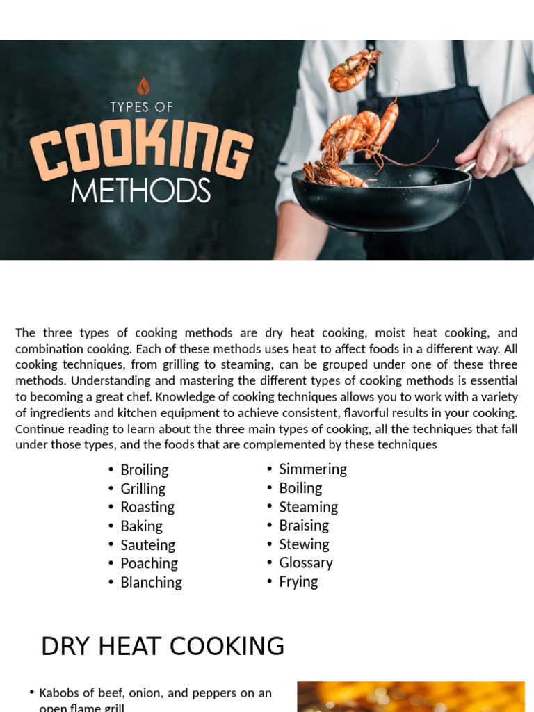 CHAPTER 2 BASIC COOKING METHOD | PDF | Grilling | Cooking