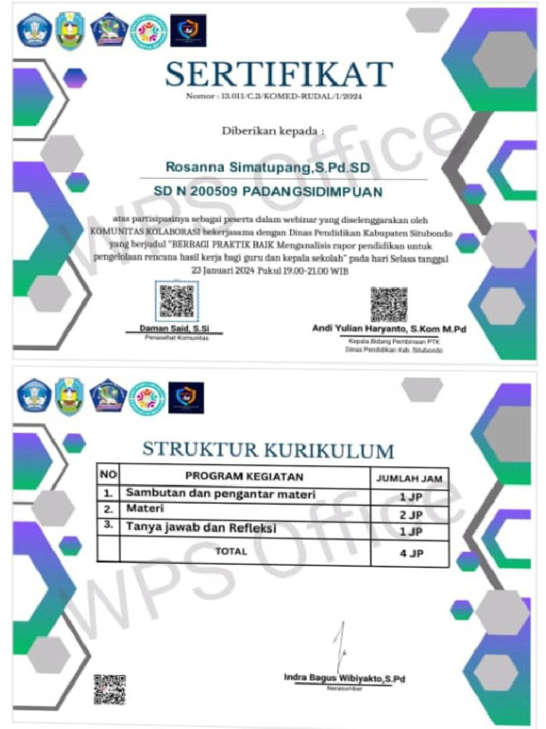 Sertifikat Rapor Merdeka | PDF