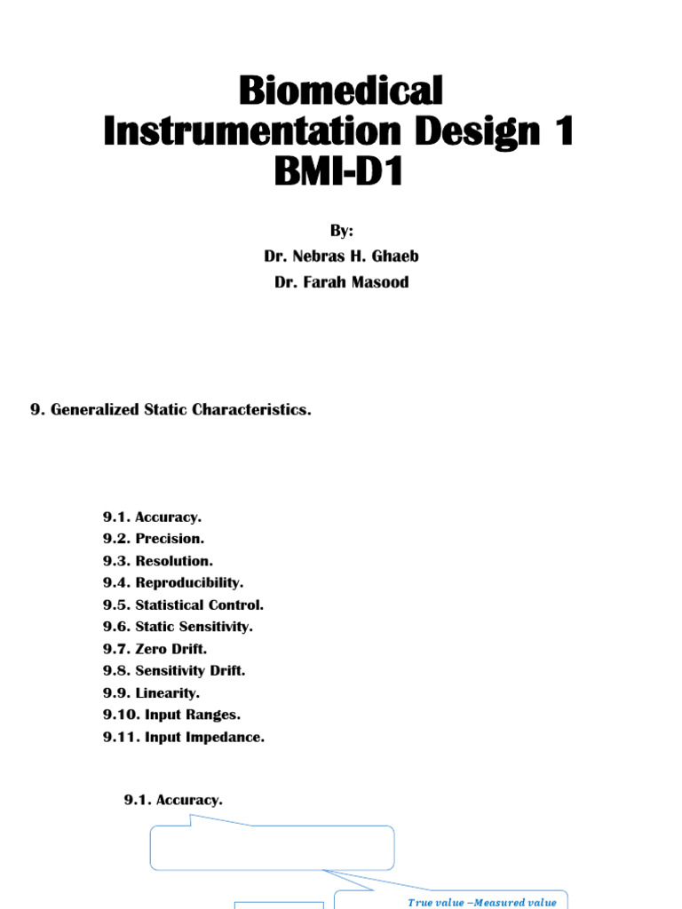 BMID11 - Lec.2 | PDF | Accuracy And Precision | Metrology