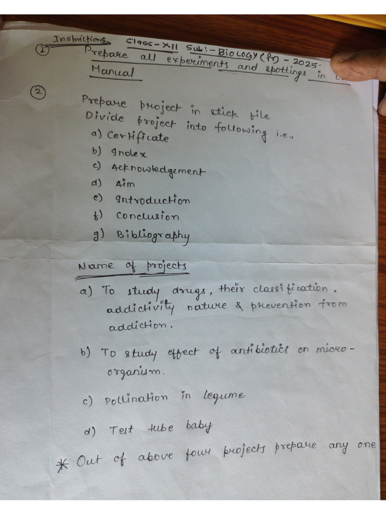 Class 12 Biology Practical 2025.core Experiment Materials and Spotting ...