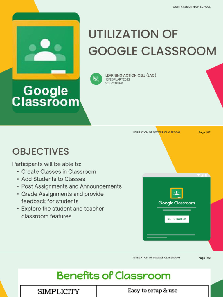 Google Classroom Utilization Guide | PDF