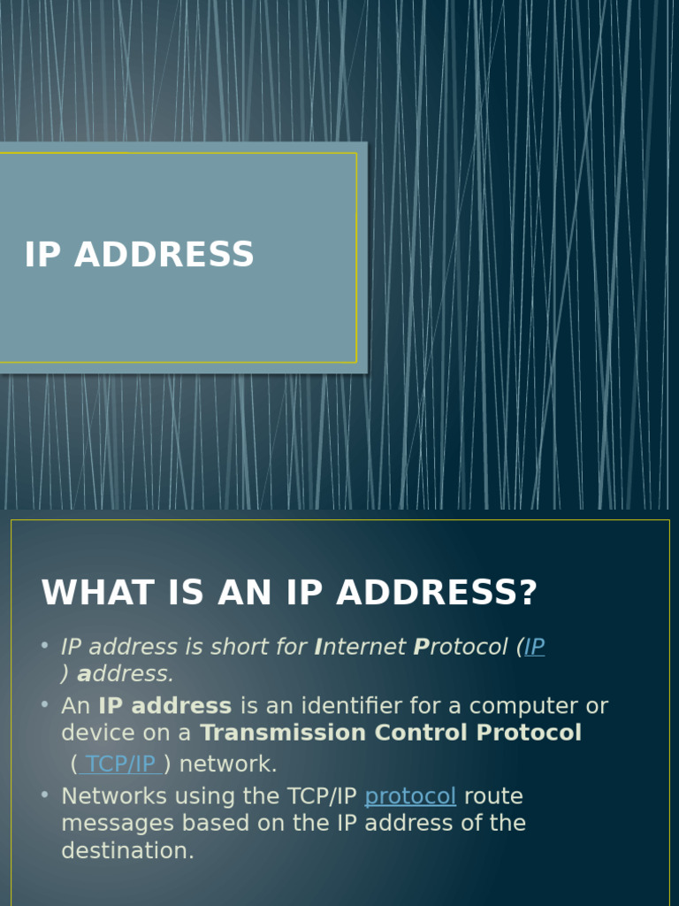 4 Ip Address | PDF | Ip Address | Internet Protocols