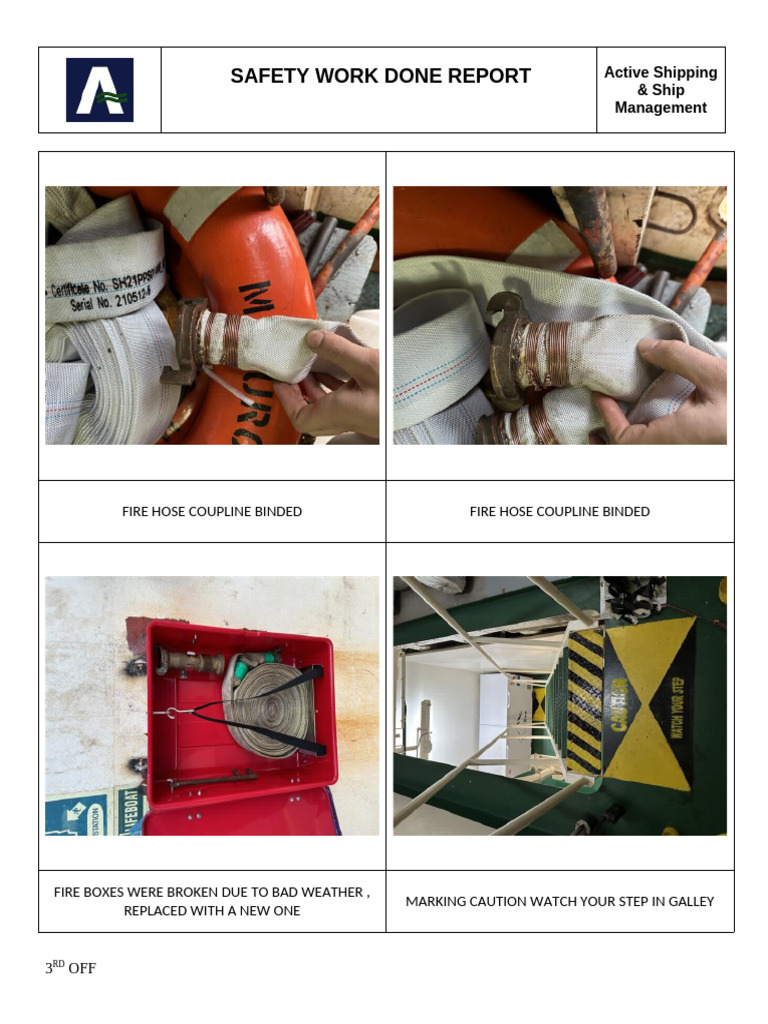 Safety Work Done Report 08.01.2024 | PDF