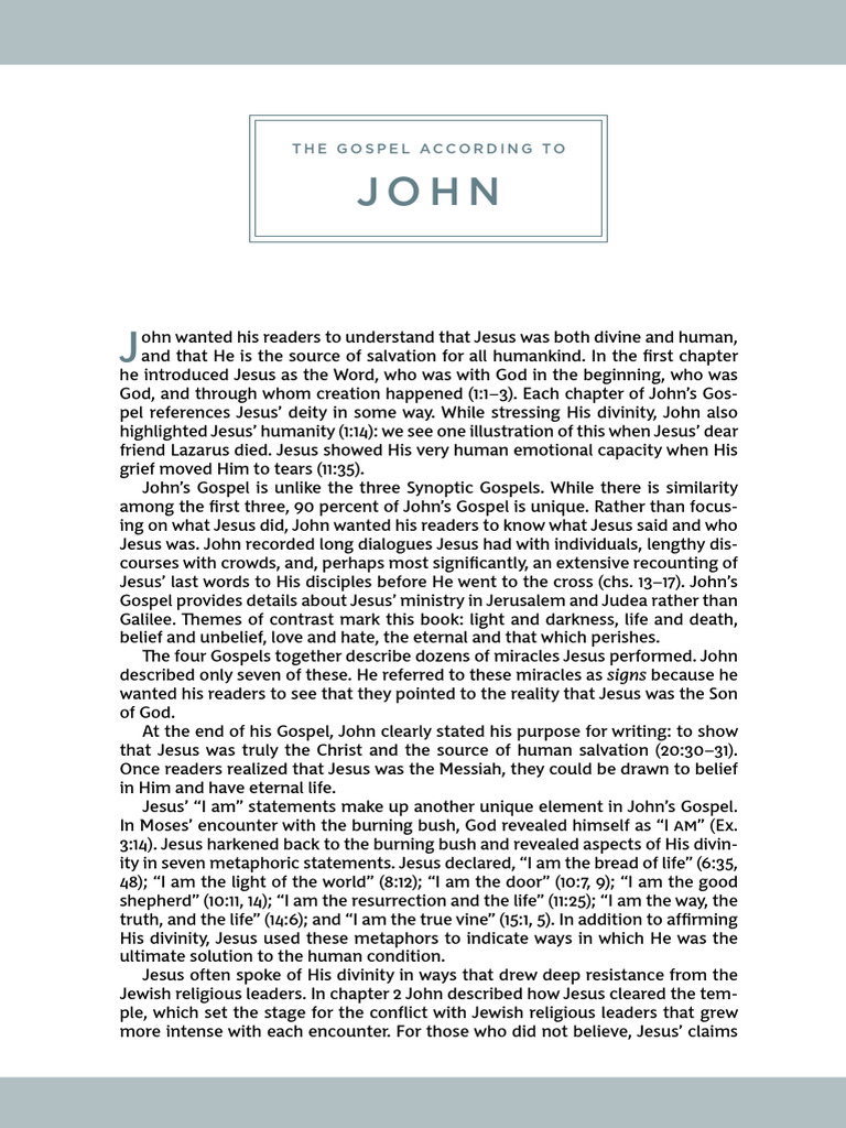 NKJV Abide Book of John | PDF | Gospel Of John | Jesus