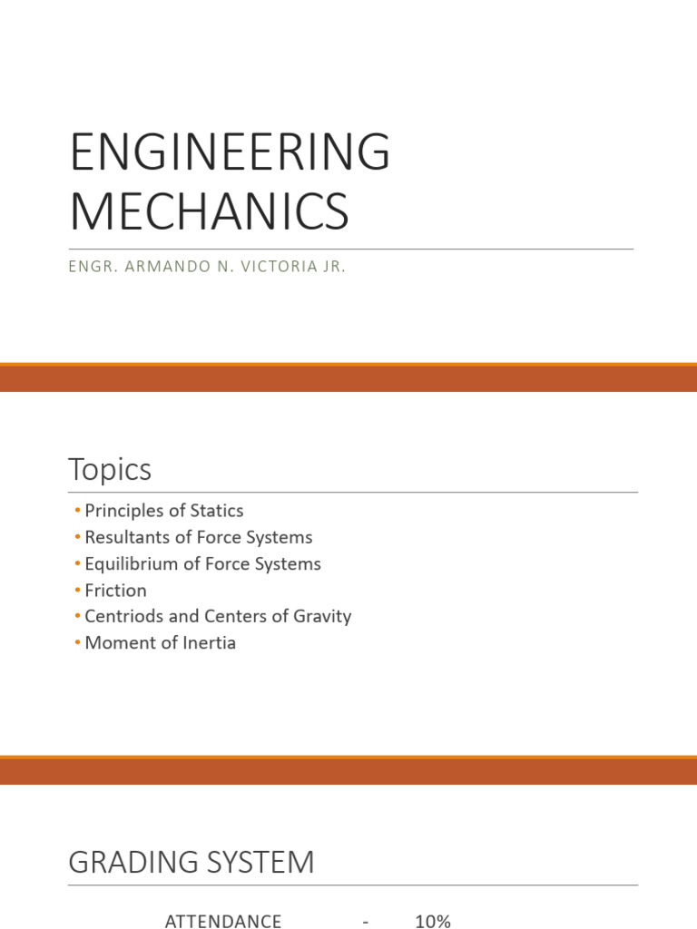 Engineering Mechanics: Statics Principles | PDF | Force | Mechanics
