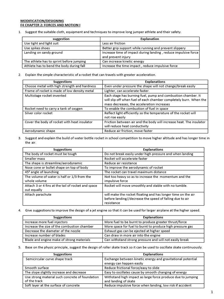 Physics Modification & Designing PDF | PDF | Rocket | Friction