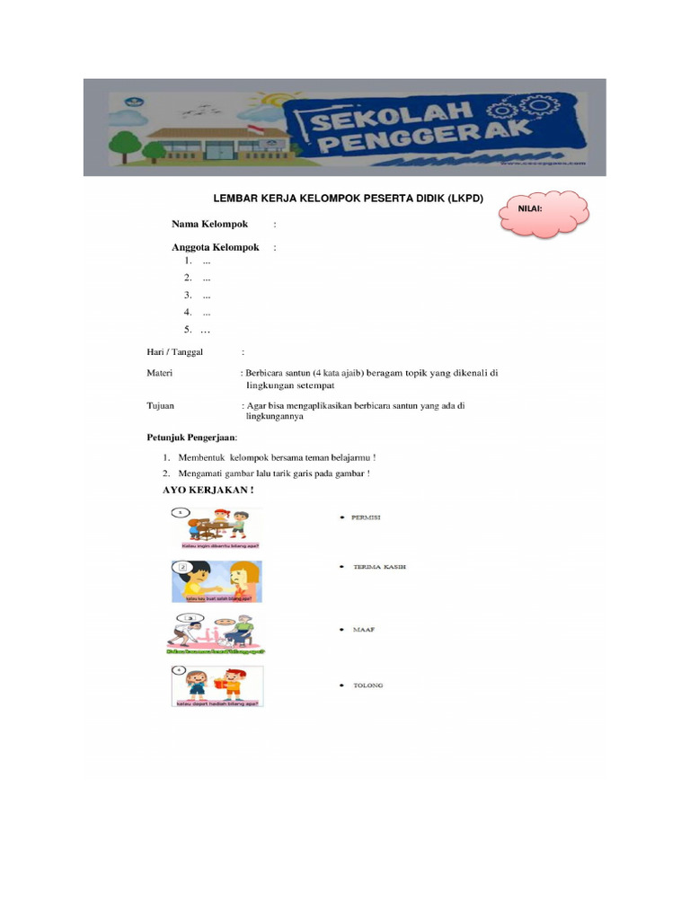 LKPD 4 Kata Ajaib | PDF