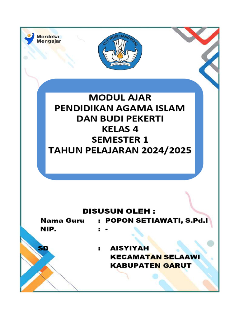 TUGAS LK.5 - Popon - Modul Ajar PBL | PDF