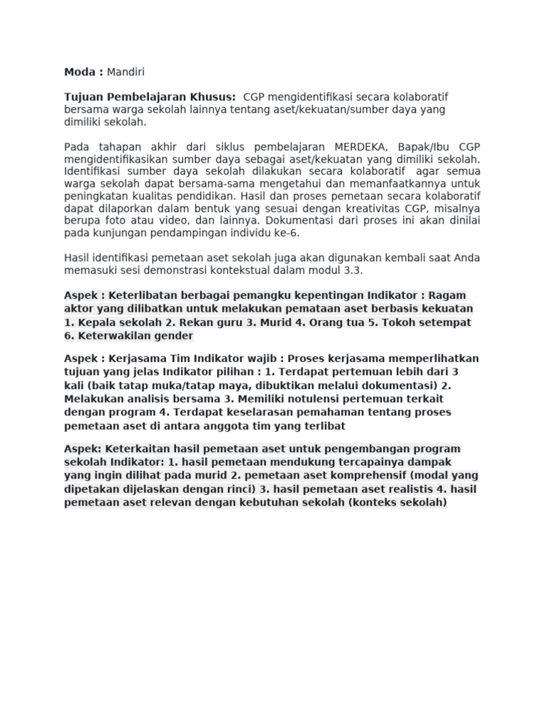 Tugas Aksi Nyata 3.2 | PDF