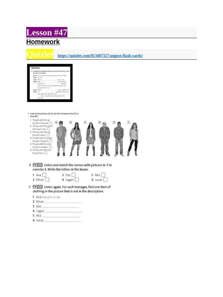 Lesson #47 For Asel | PDF