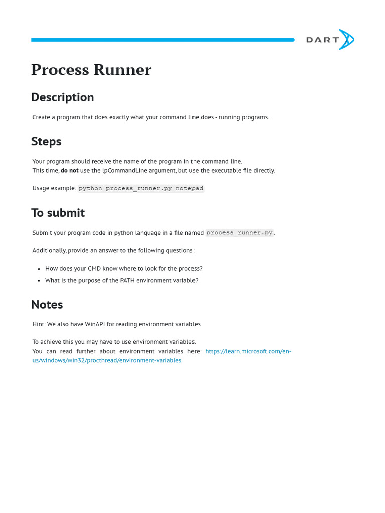 4 5 Process Runner | PDF