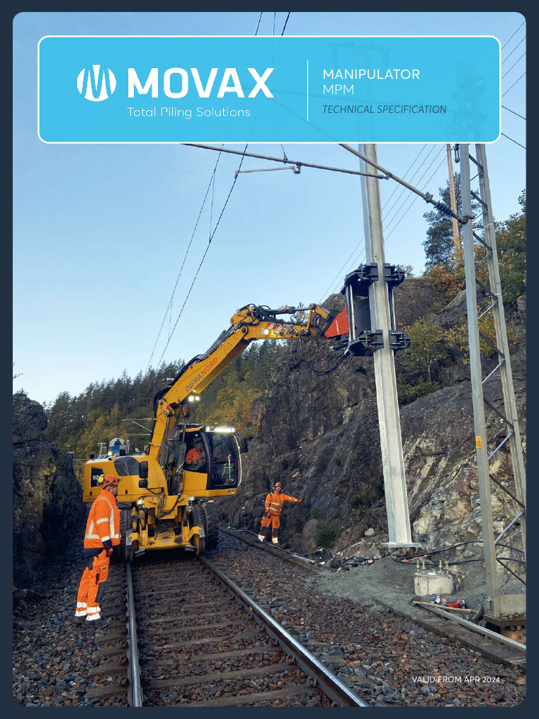 MOVAX Excavator Manipulator Specs | PDF | Deep Foundation | Mechanical ...