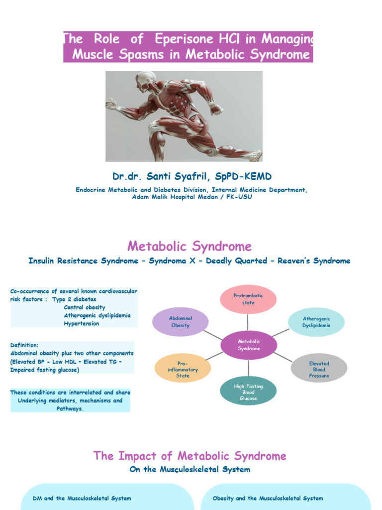 The Role of Eperisone HCL in Managing Muscle Spasms in Metabolic ...