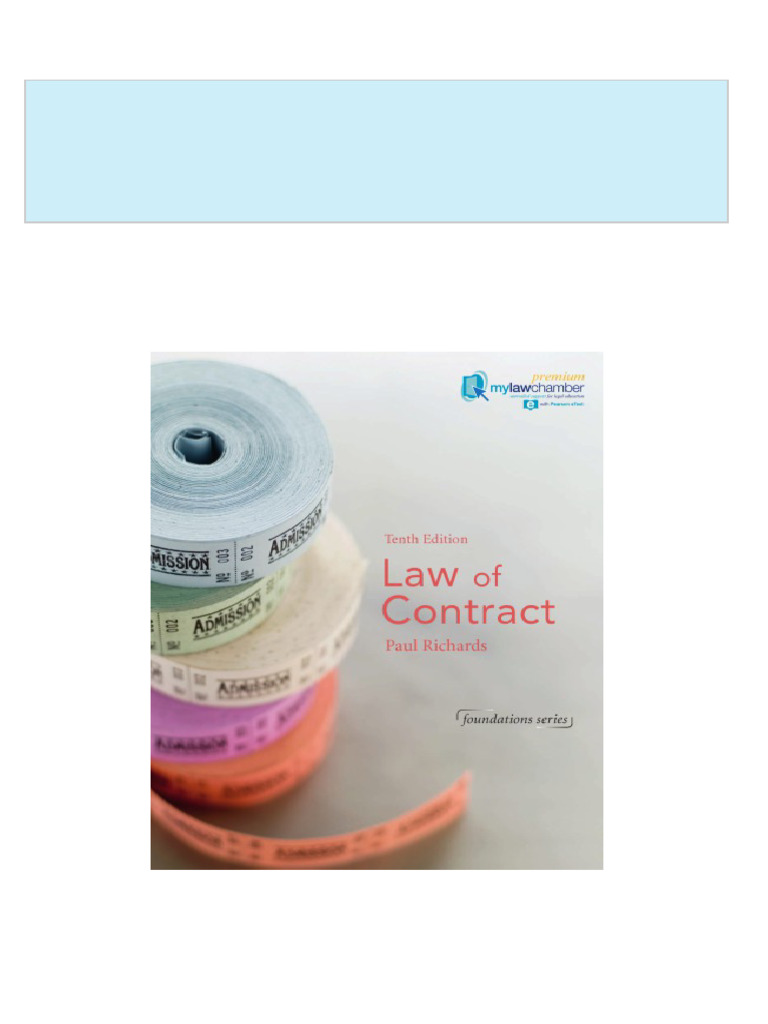Instant ebooks textbook Law of contract electronic resource 10th ed ... Instant ebooks textbook Law of contract electronic resource 10th ed ...