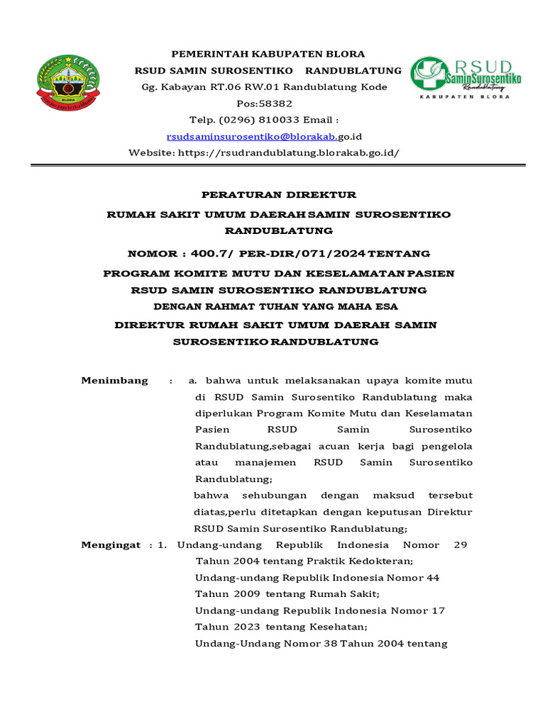 Perdir Program PMKP | PDF