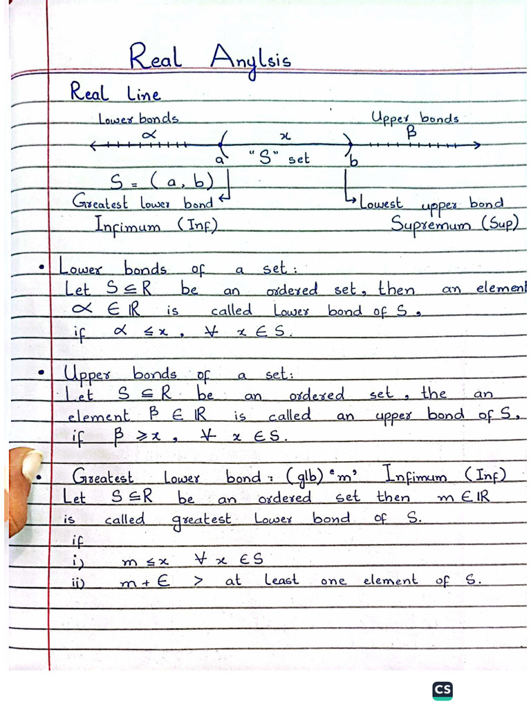 Real Anylsis Notes by FG | PDF