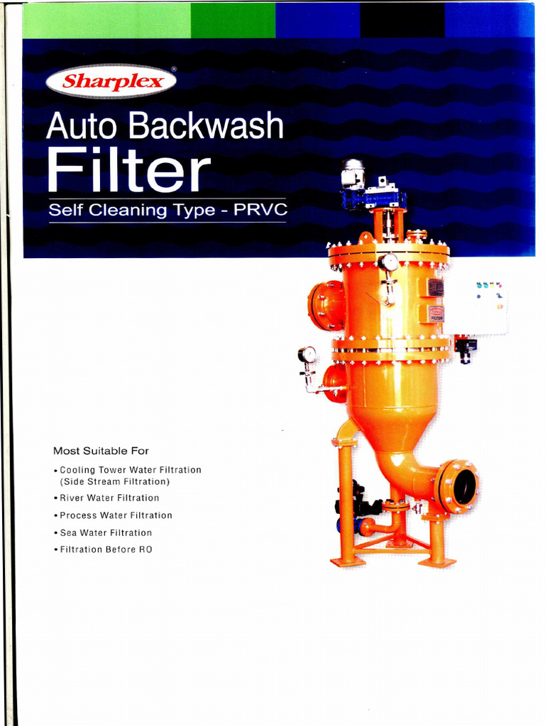 Auto Backwash Filter | PDF | Filtration | Valve