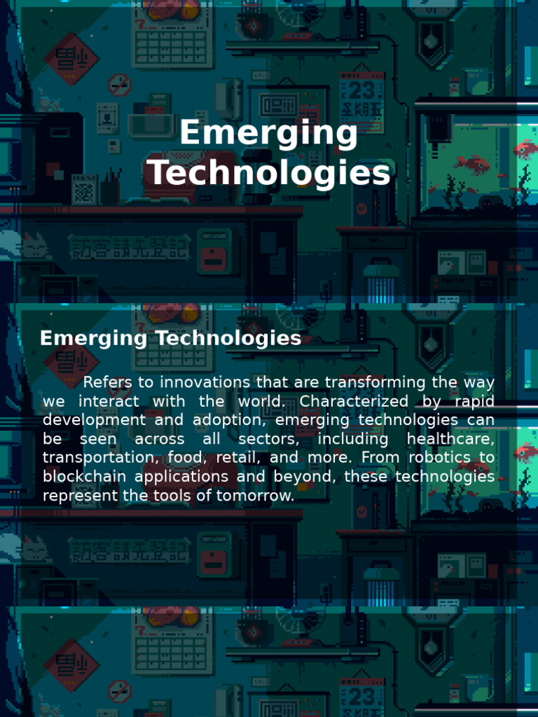 Emerging Technologies | PDF | Augmented Reality | Artificial Intelligence