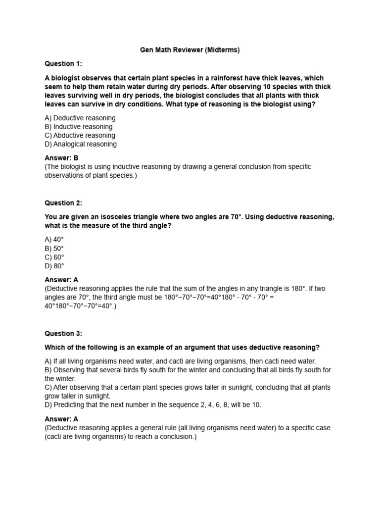 GENMATH REVIEWER WITH ANSWER | PDF | Interest | Mathematical Optimization