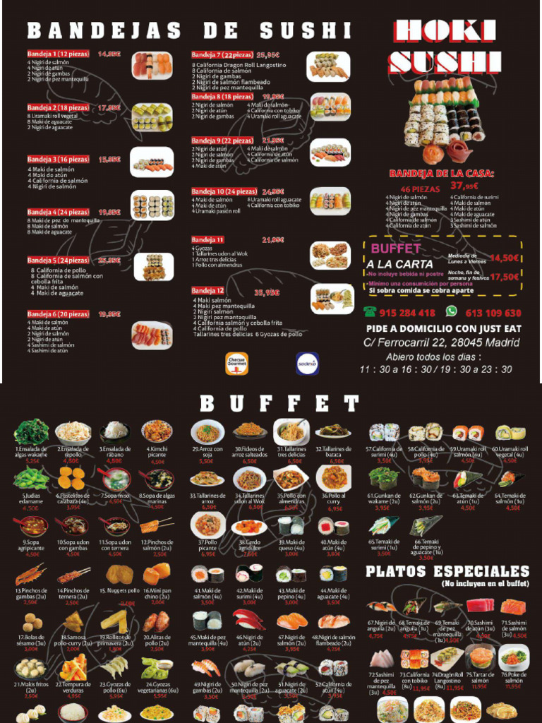 Carta Hoki Sushi | PDF