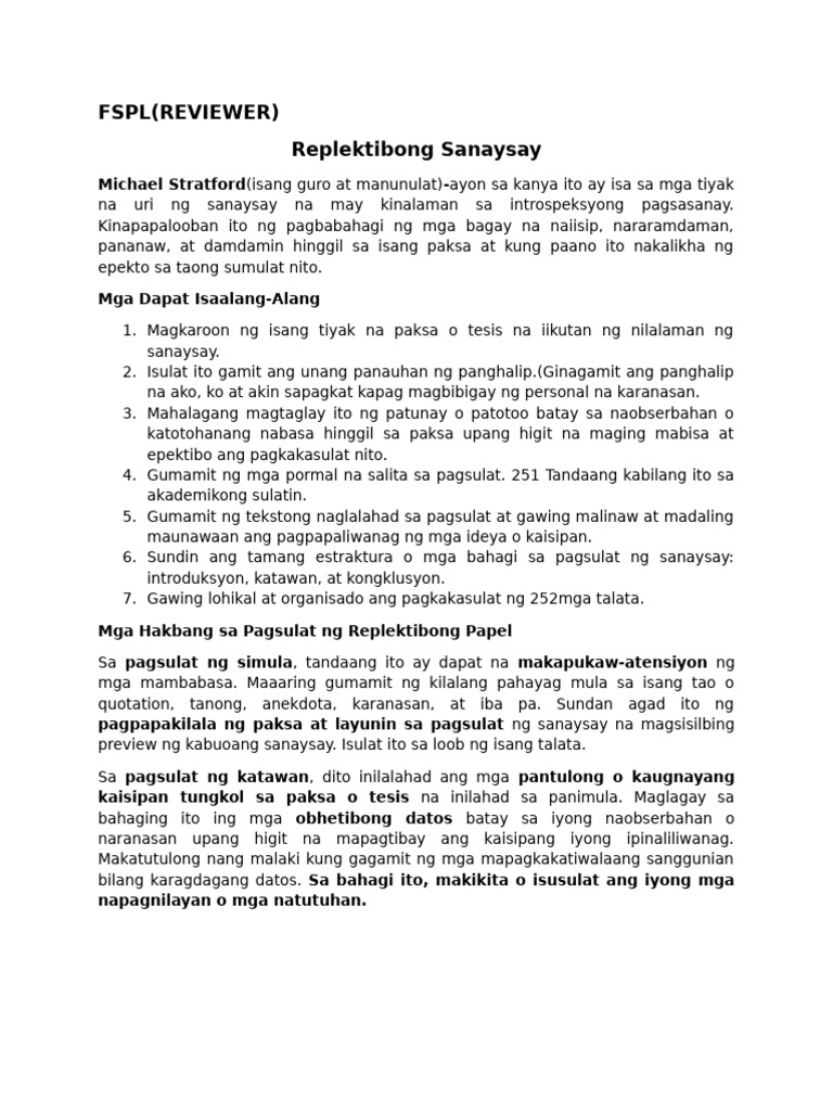 FSPL Reviewer Q2 | PDF