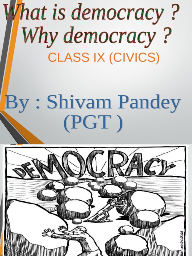 On What Is Democracy& Why Democracy Class-9 | PDF | Democracy ...