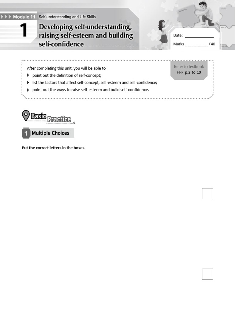 Self-Concept and Confidence Workbook | PDF | Self Esteem | Self Concept
