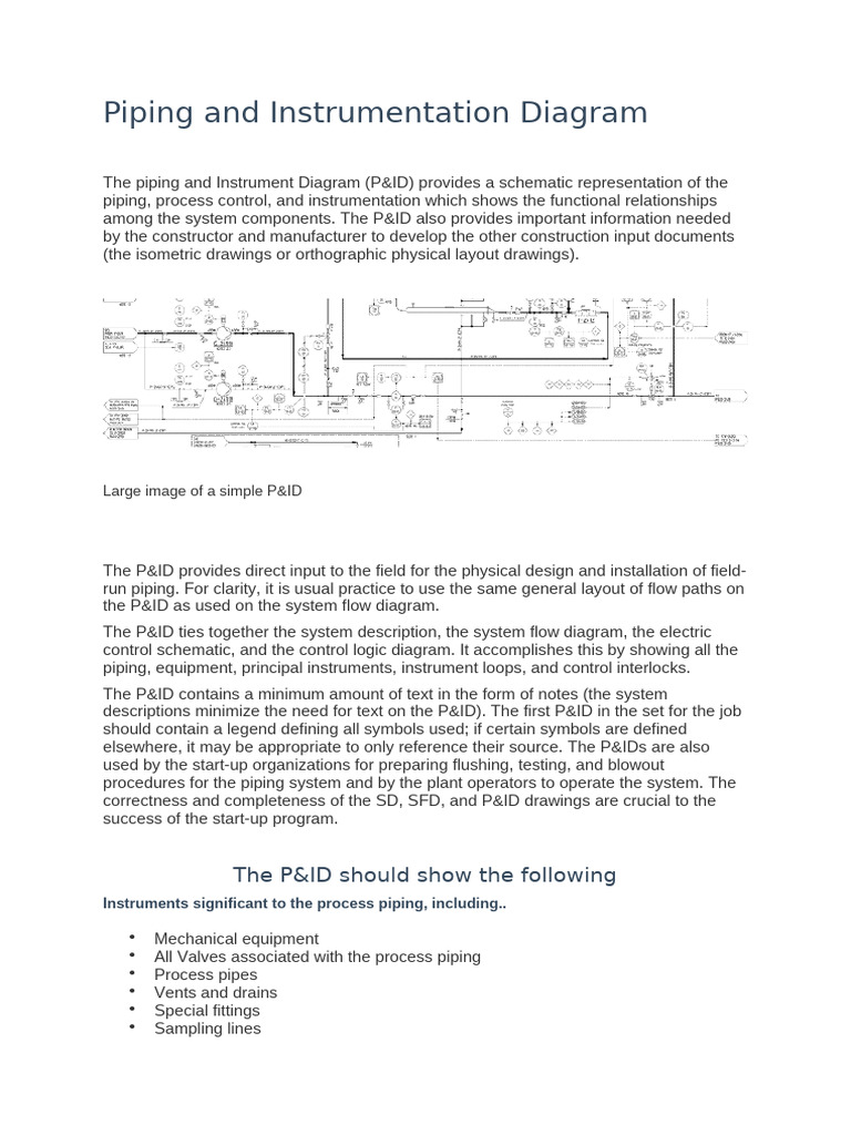 04 - Piping and Instrument Diagram | PDF | System