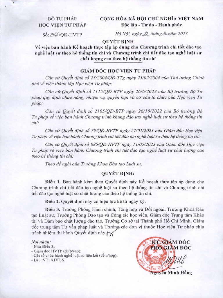 Kế hoạch thực tập, HVTP | PDF