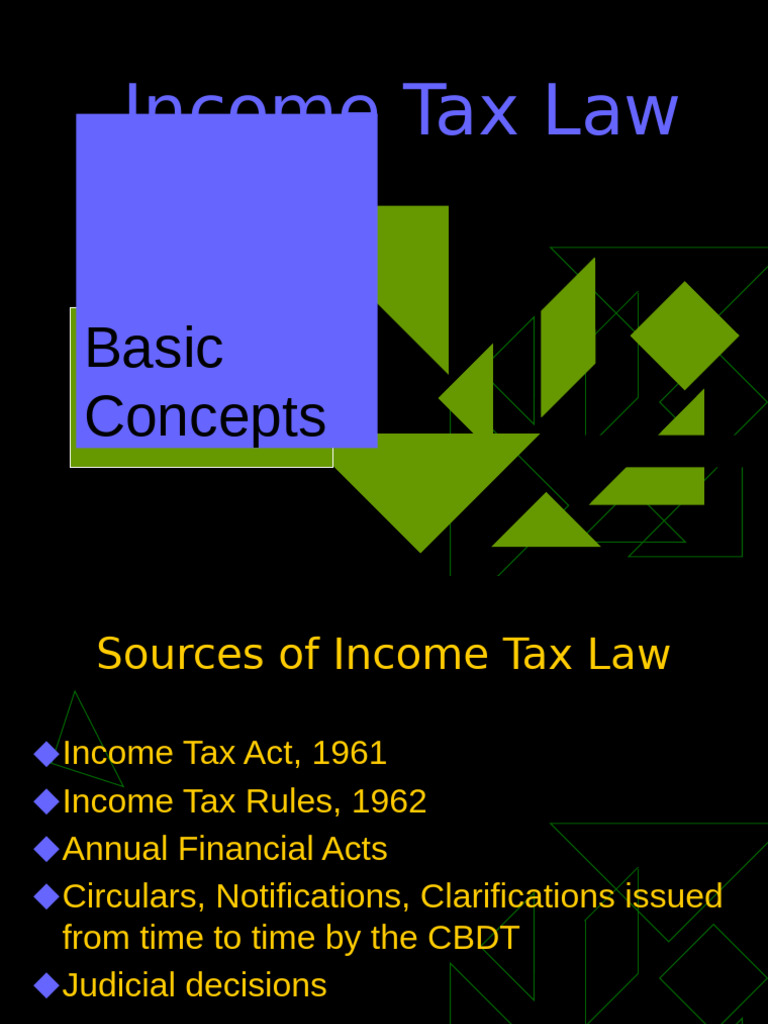 03 Income Tax - Basic Concepts | PDF | Cost Of Living | Dividend