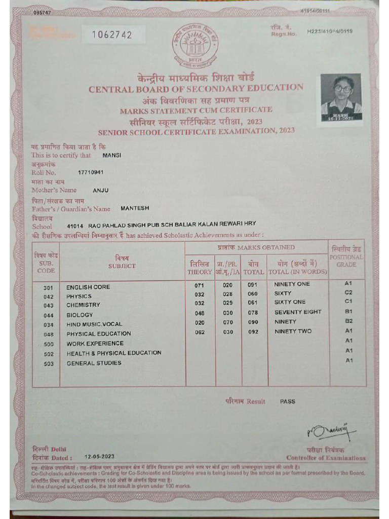 12 Certificate | PDF