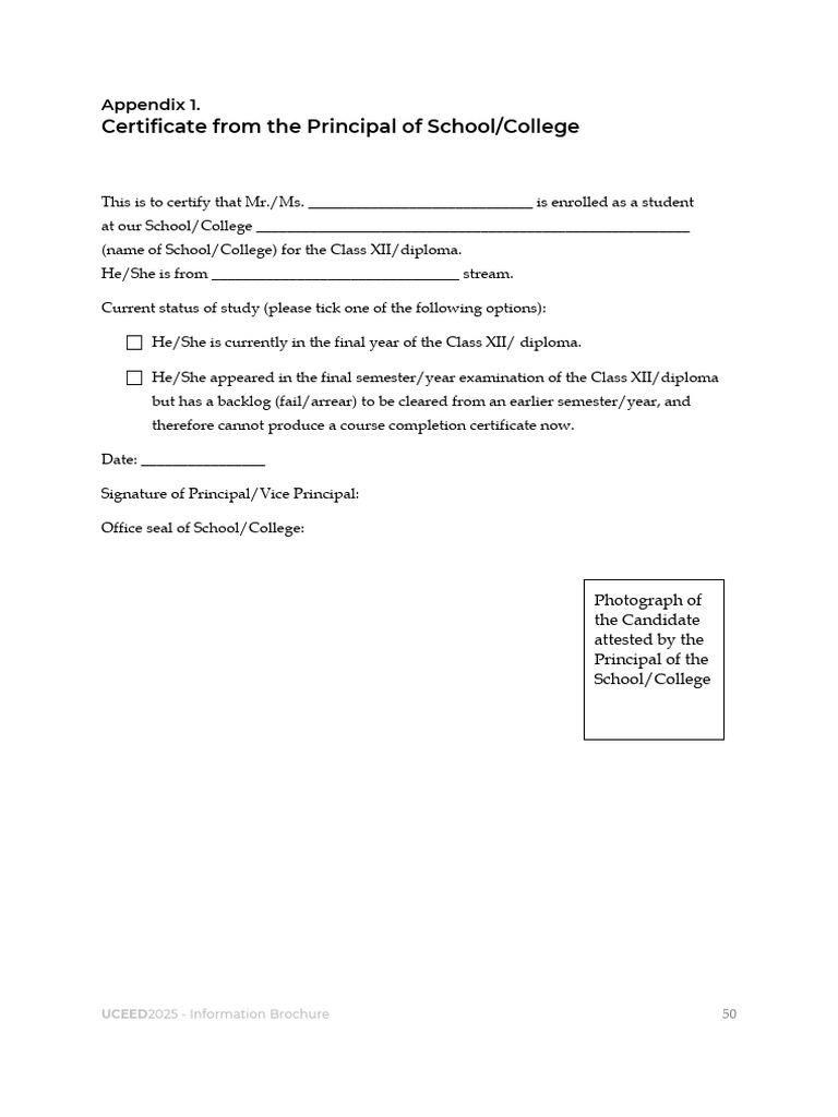 UCEED 2025 Information Brochure | PDF | South Asia | Government