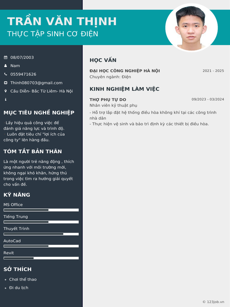 Cv-tts Co Dien- Tran Van Thinh | PDF